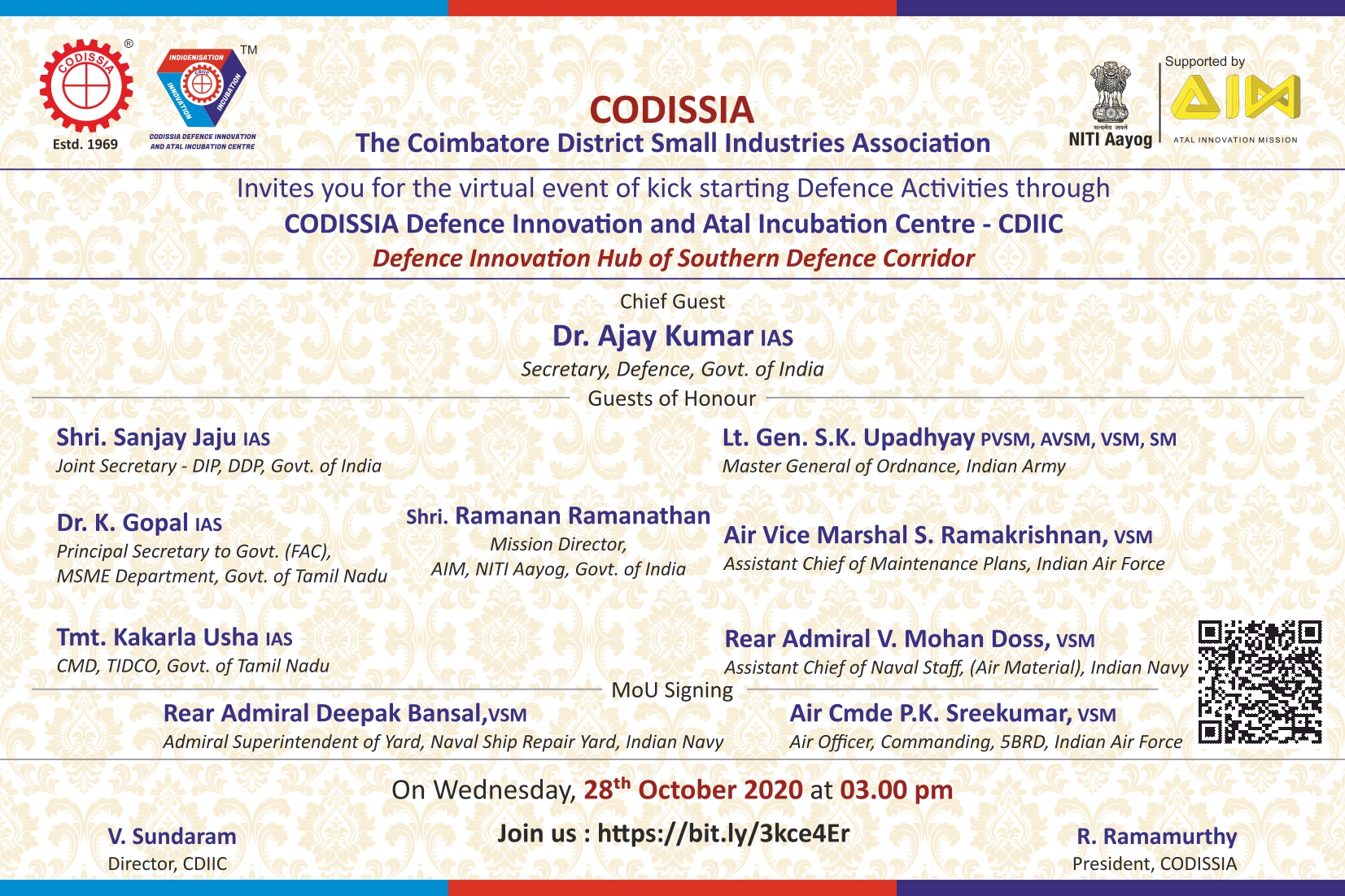 CODISSIA Defence Innovation and Atal Incubation Centre (CDIIC)